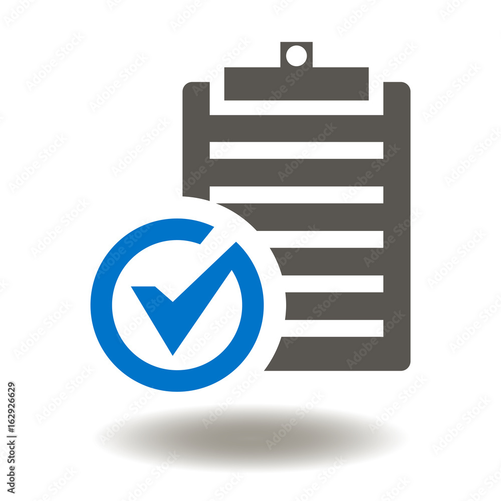 Checklist Check Mark Vector Icon. Clipboard Checkmark Illustration ...