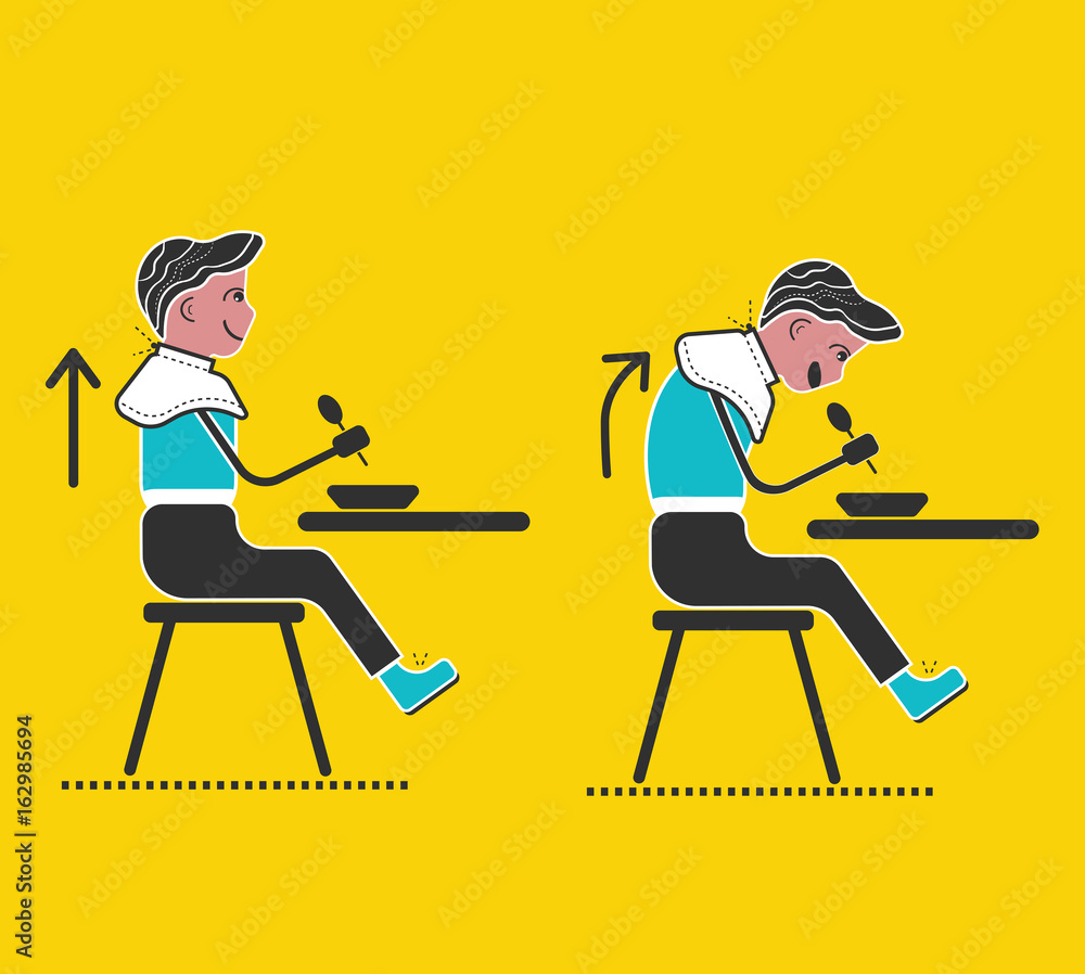 Сhild manners. Good manners and etiquette. Сorrect posture. Correct ...