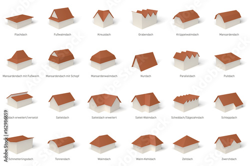 Dacharten Stock-Illustration | Adobe Stock