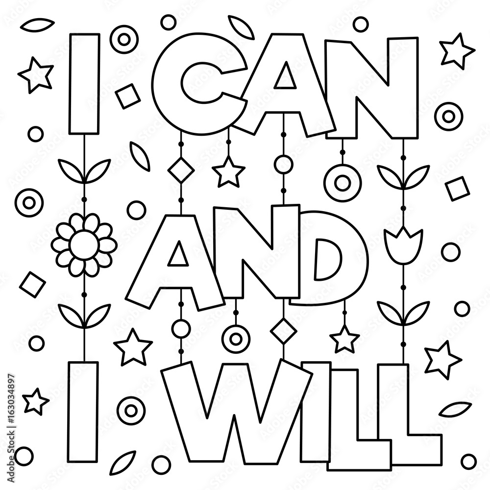 Coloring page. Vector illustration. Stock Vector | Adobe Stock