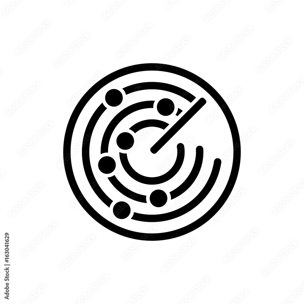 Icone De Radar Plano Radar Symbol Vector Art, Icons, And Graphics For