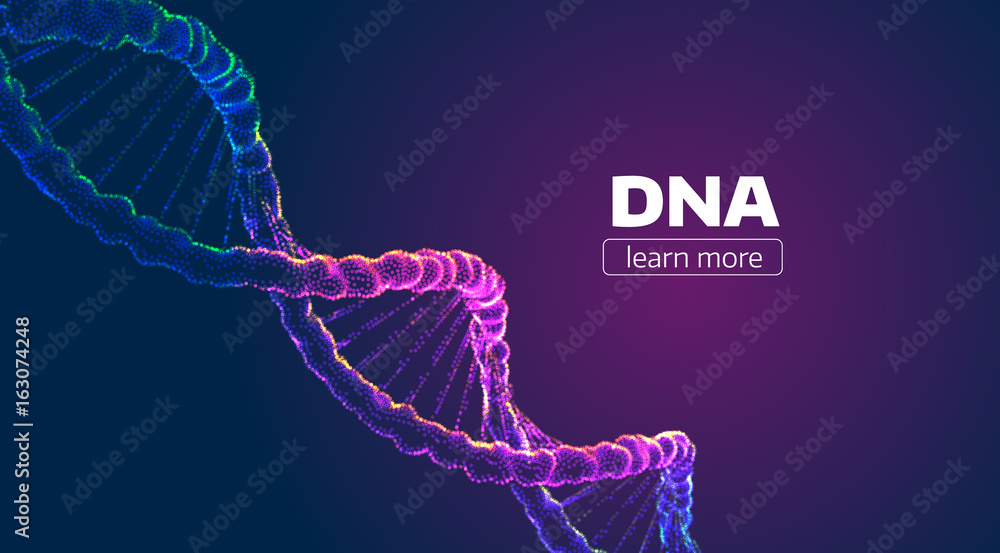 Abstract vector DNA structure. Medical science background Stock Vector ...