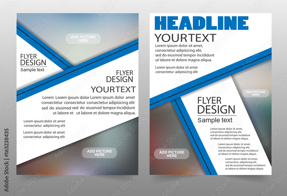 Brochure flyer design layout template. Can be used for publishing ...