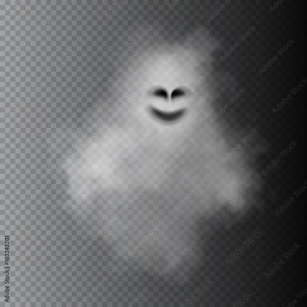 Ghost isolated on transparent background. Vector illustration. Stock ...