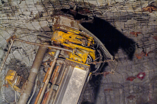 Underground Mining Drill Roof Bolter Equipment Close-up - Buy this ...