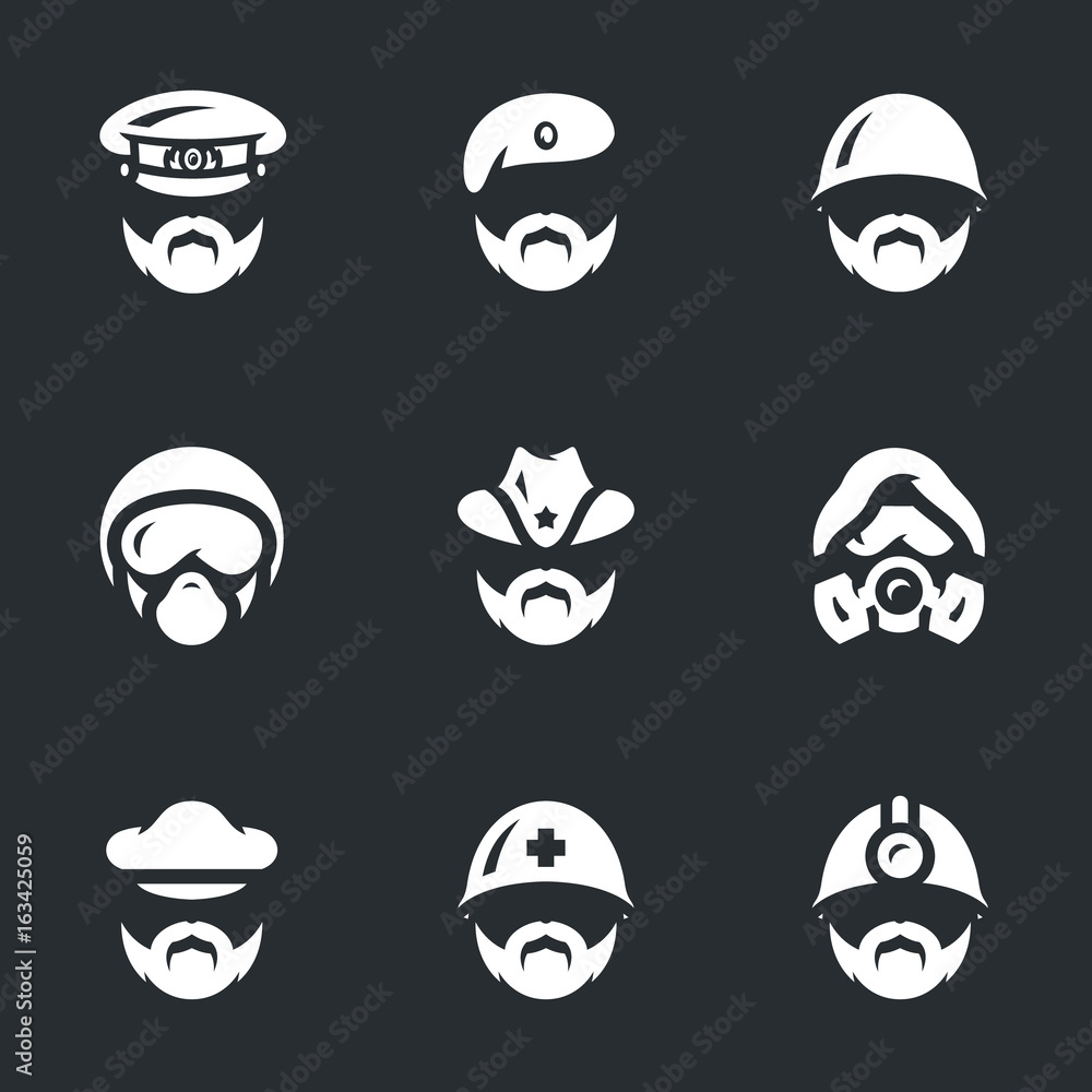 Vector Set of Military forces Icons. Stock Vector | Adobe Stock