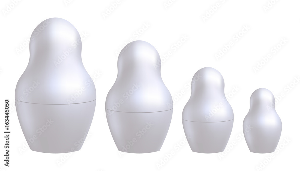 Russian nesting doll matrioshka template. Stock Vector | Adobe Stock