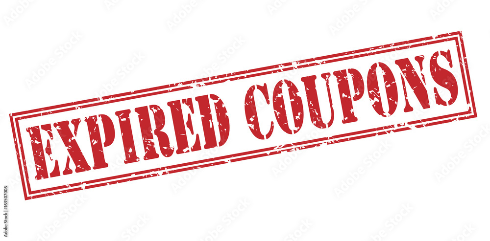 Expired coupons red stamp on white background Stock Illustration ...