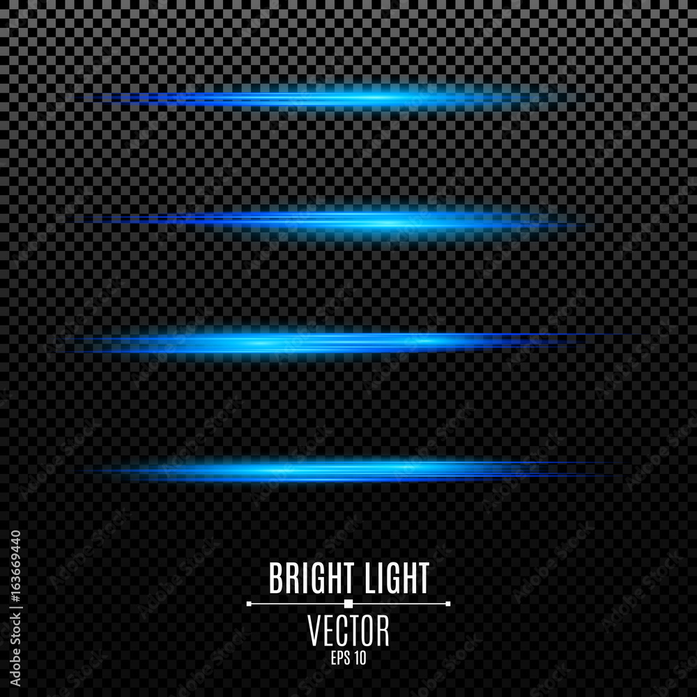 Light effects. Rays of blue color on a transparent background. Footage ...