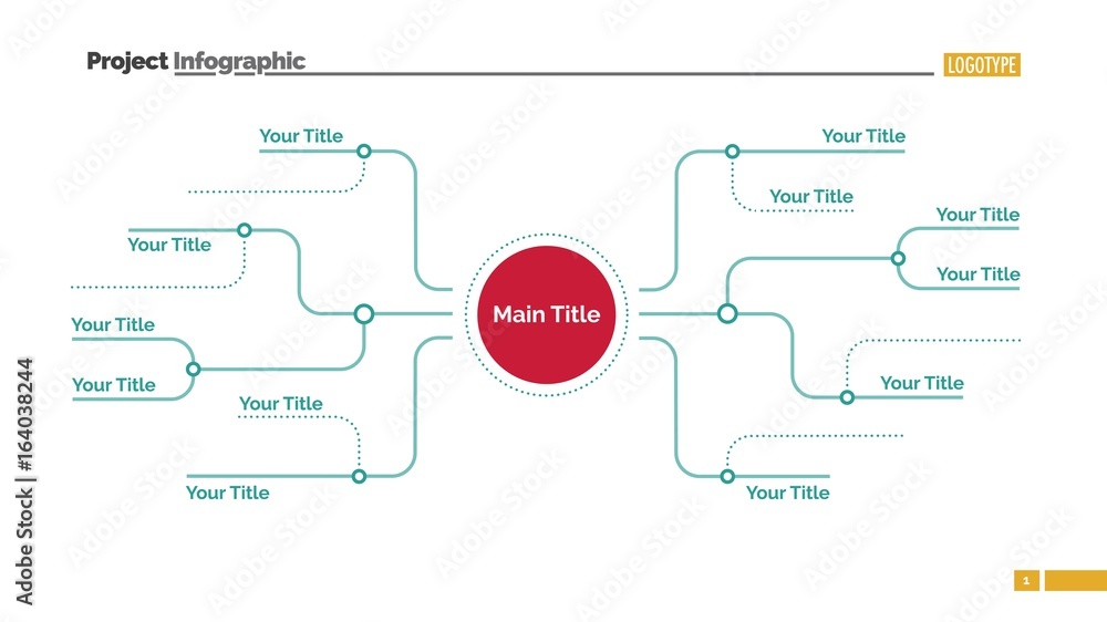 Mind map slide template Stock Vector | Adobe Stock