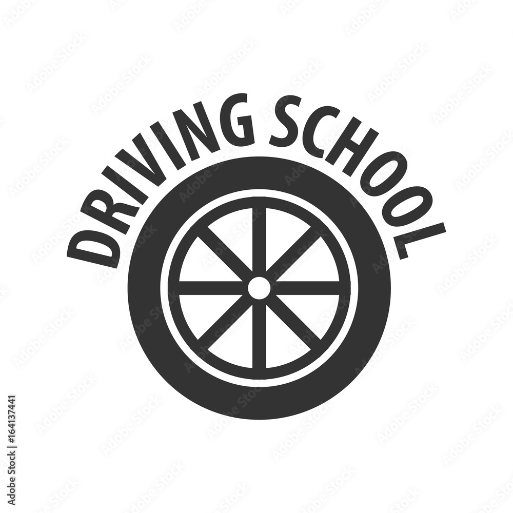 Driving school logo and emblem template. Auto education. Vector ...