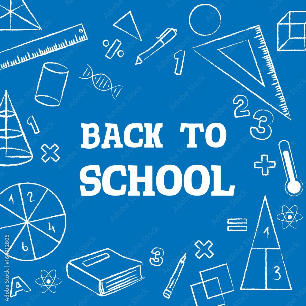 Colorful poster background school math icons vector illustration. Stock ...