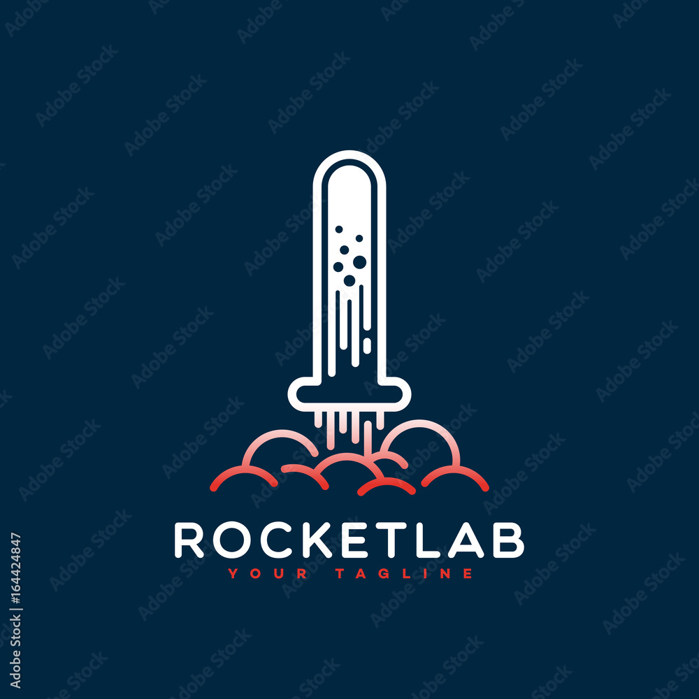 Rocket lab logo Stock Vector | Adobe Stock