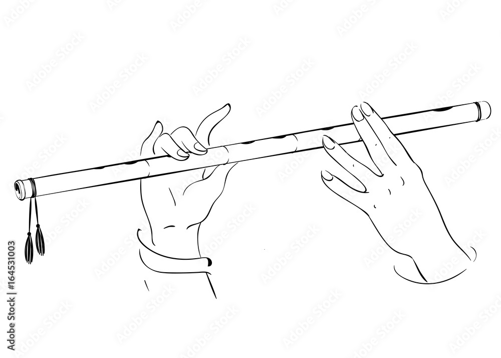 Flute Drawing