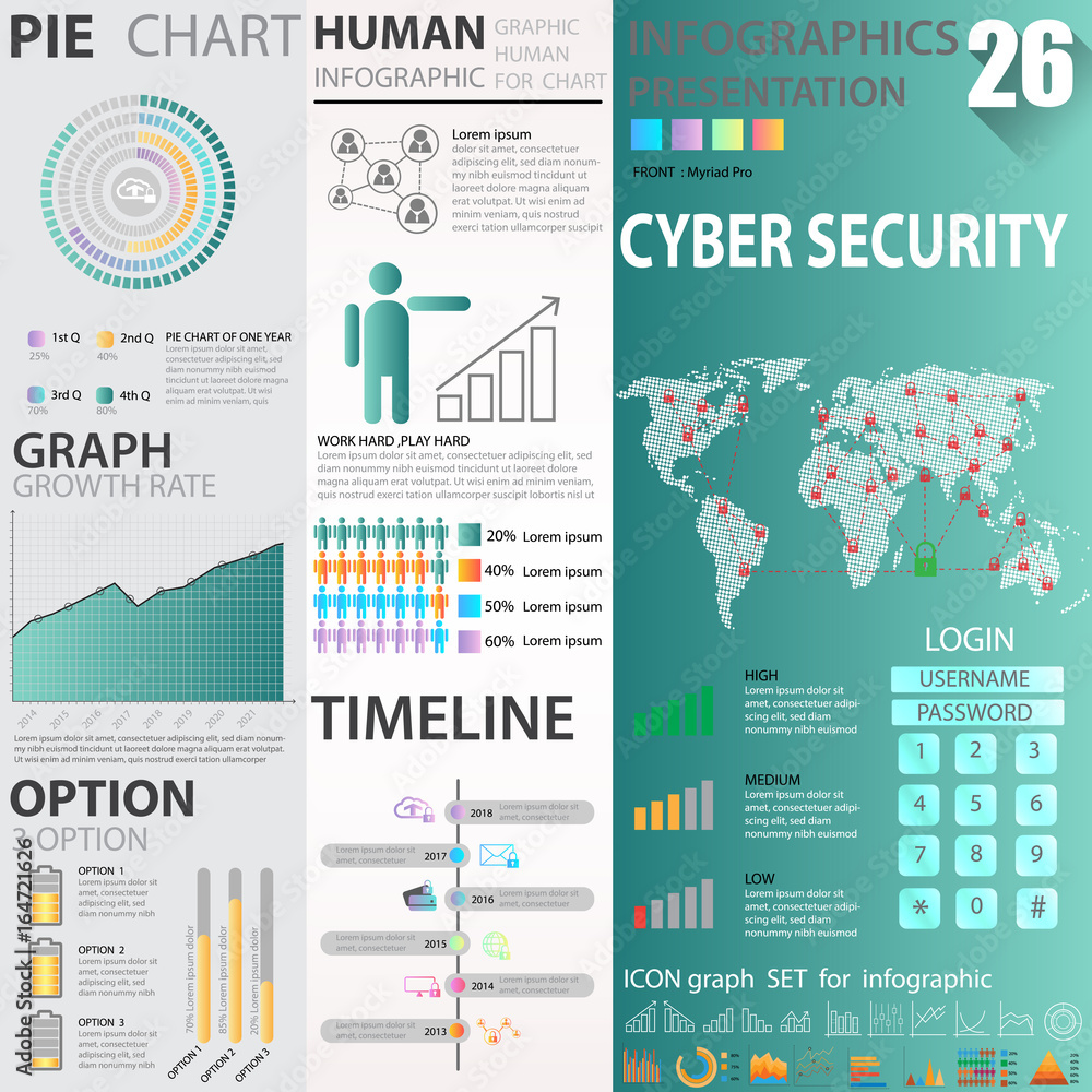 Infographic set. Big set of infographic vector elements for web, print ...