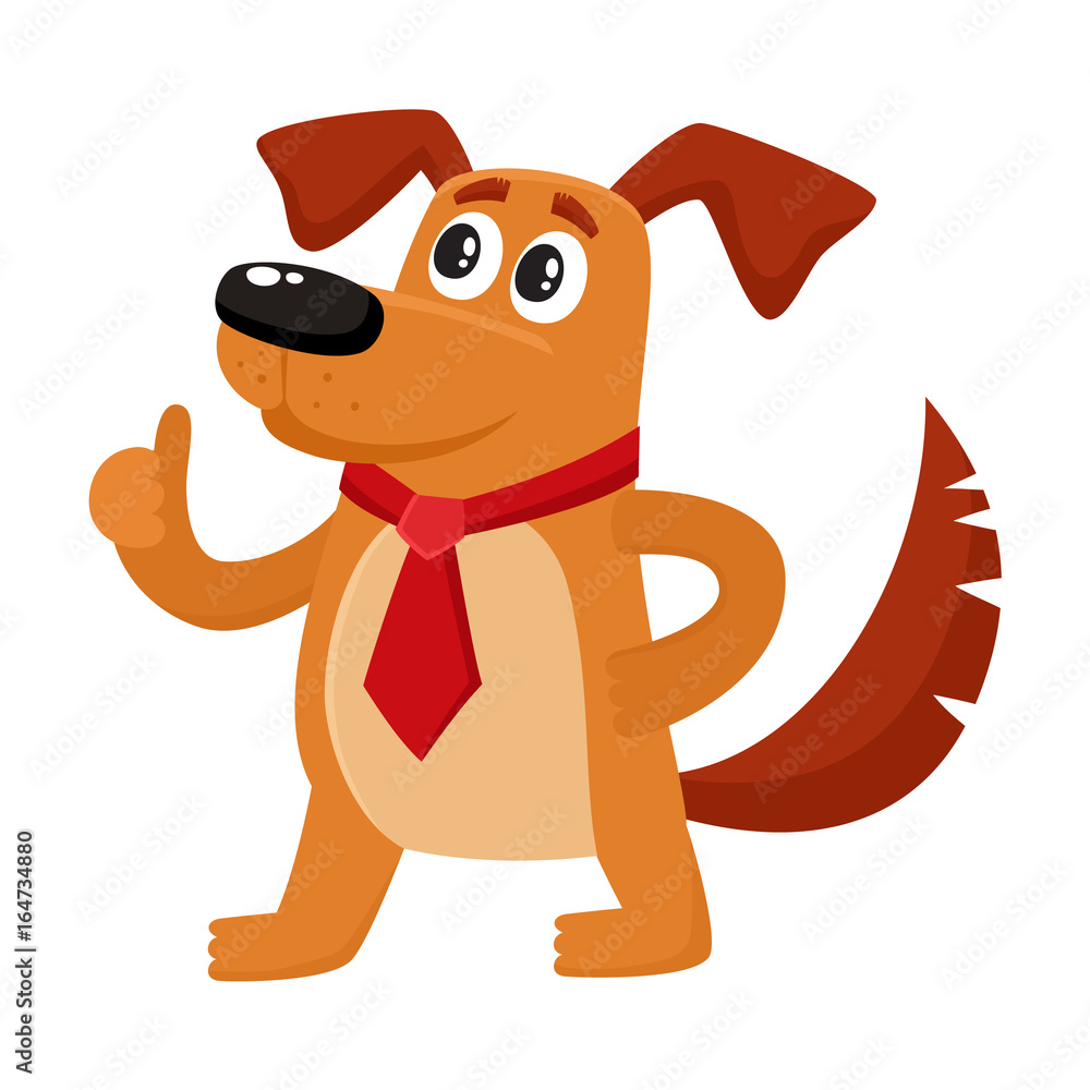 Cartoon Dog Standing Up