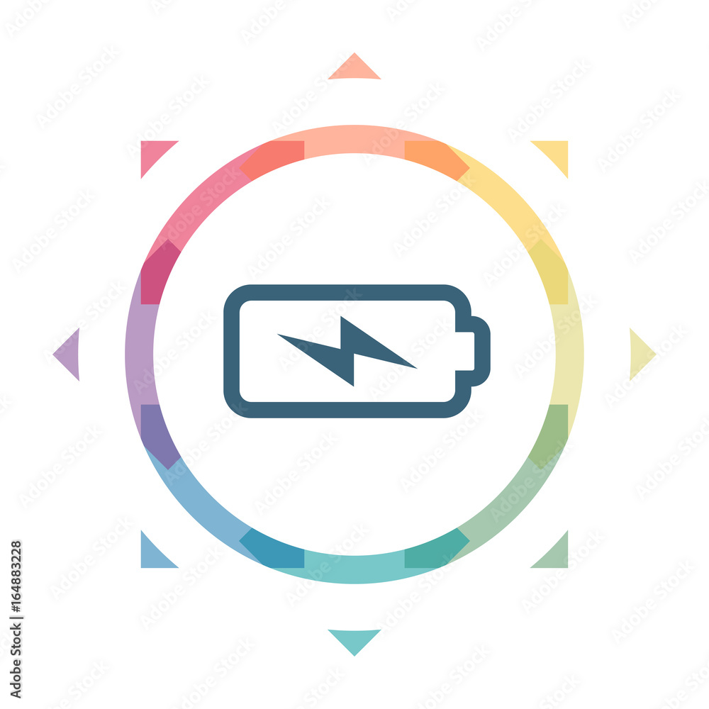 Stock-Vektorgrafik „buntes Symbol - Batterie“ | Adobe Stock
