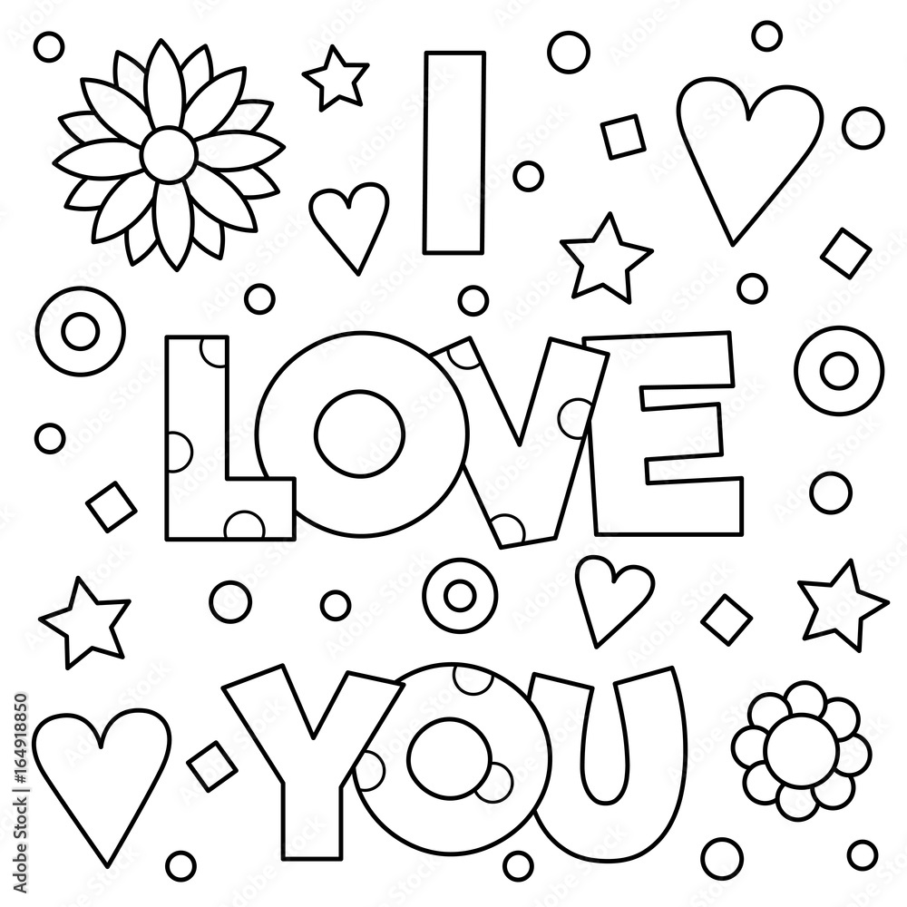 Coloring page. Vector illustration. Stock Vector | Adobe Stock