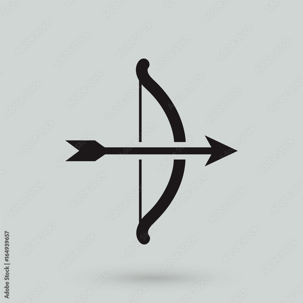 bow and arrow icon Stock Vector | Adobe Stock