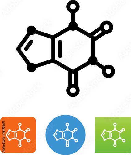 Chemical Compound Icon Stock Vector | Adobe Stock
