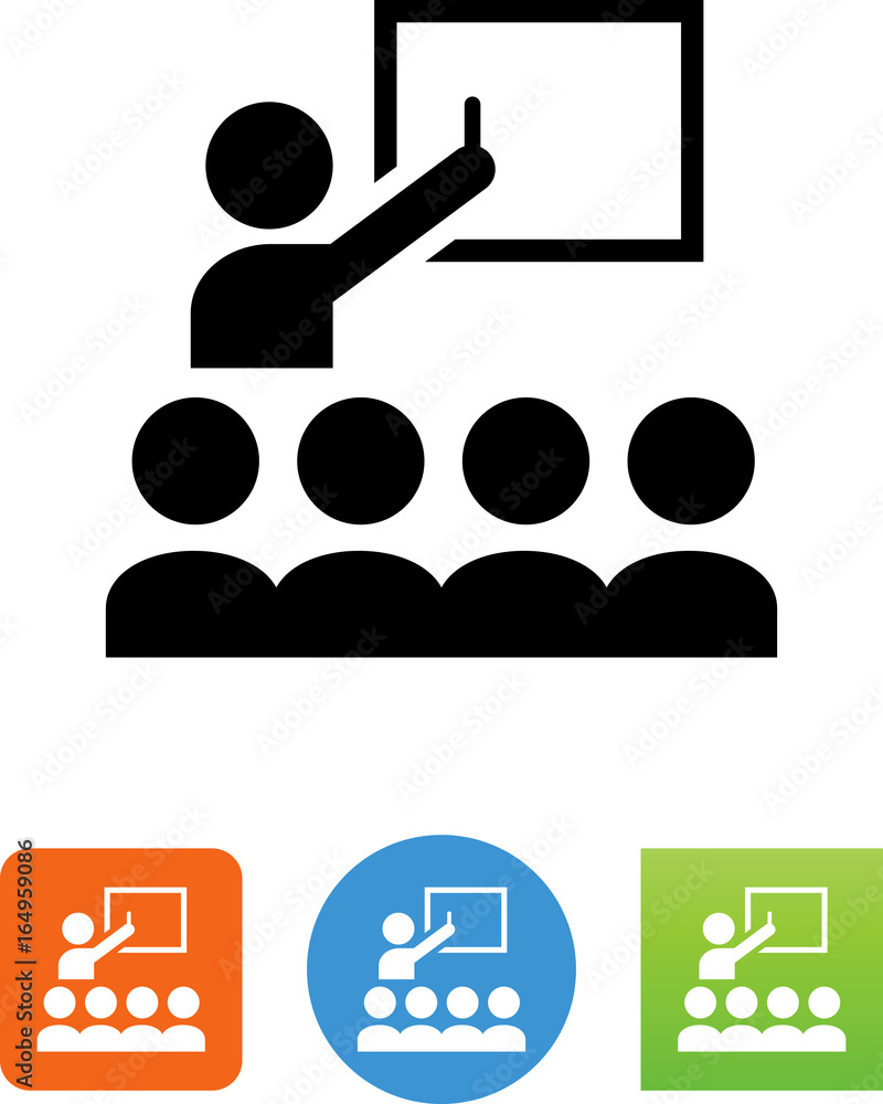 Classroom Icon - Illustration Stock Vector | Adobe Stock
