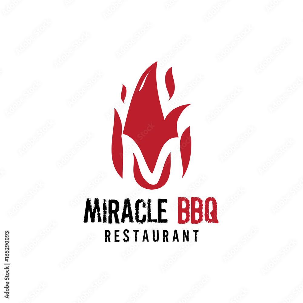 letter M within a red flame. isolated on white background. Stock Vector ...