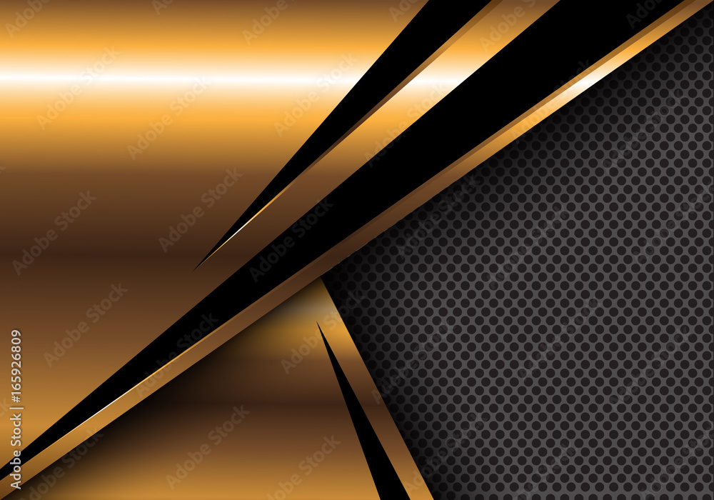 Abstract silver black triangle overlap on metal circle mesh pattern ...