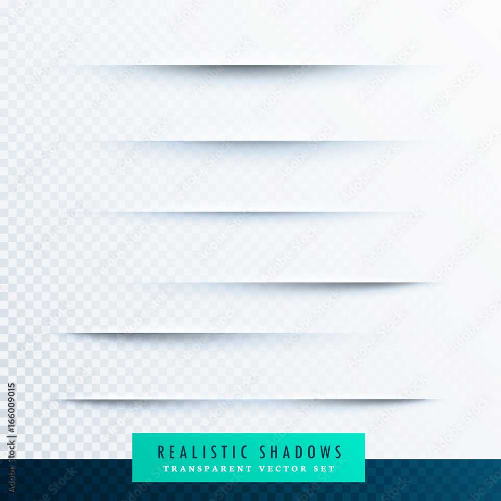 realistic paper shadows effect collection background Stock Vector ...