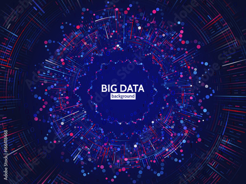 Visual data stream information. Abstract data conection structure ...