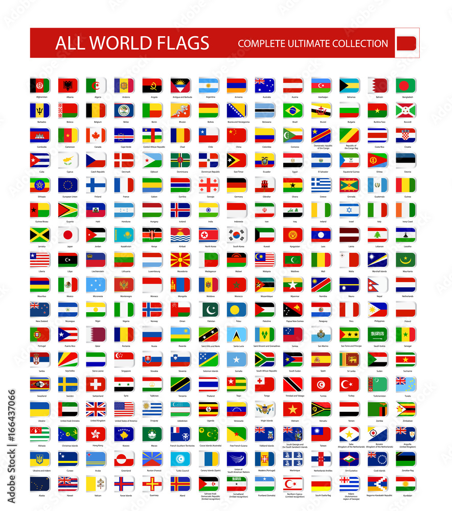 All World Vector Flags Stock Vector | Adobe Stock