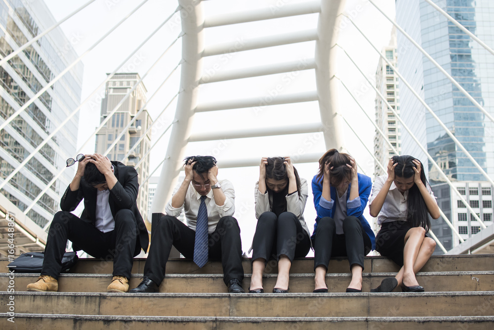 Worried Group Of People