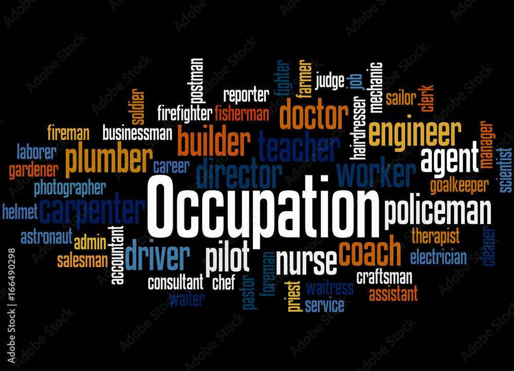 Professions, Different jobs, Career Selection, Occupation word cloud ...