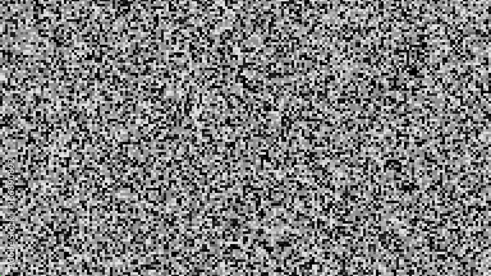 Pixel Noise Vector. VHS Glitch Texture TV Screen. Static Error ...