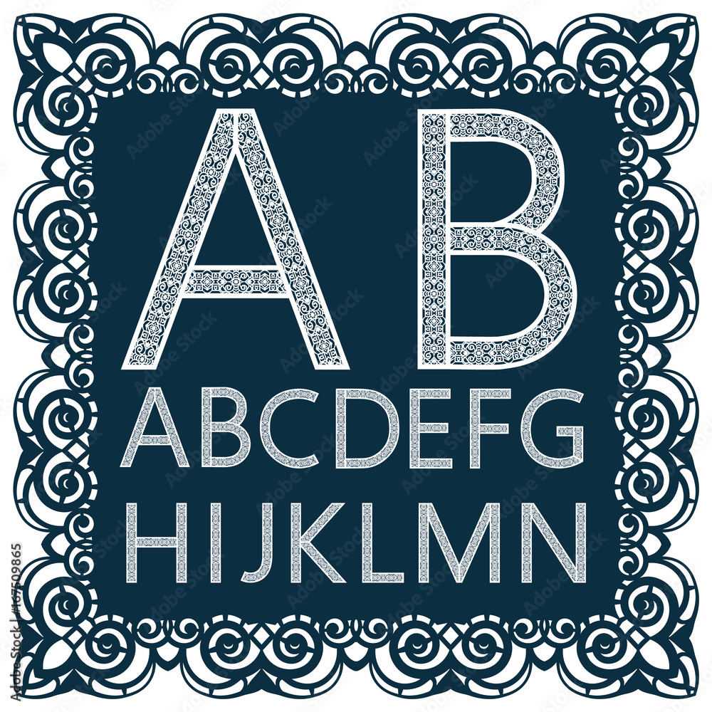 Templates for cutting out letters. Full English alphabet. May be used ...