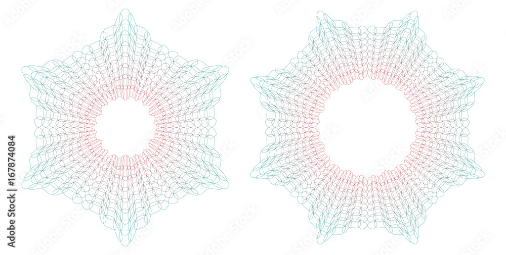 Vektor Guilloche pattern for certificate, diploma, voucher, banknote ...