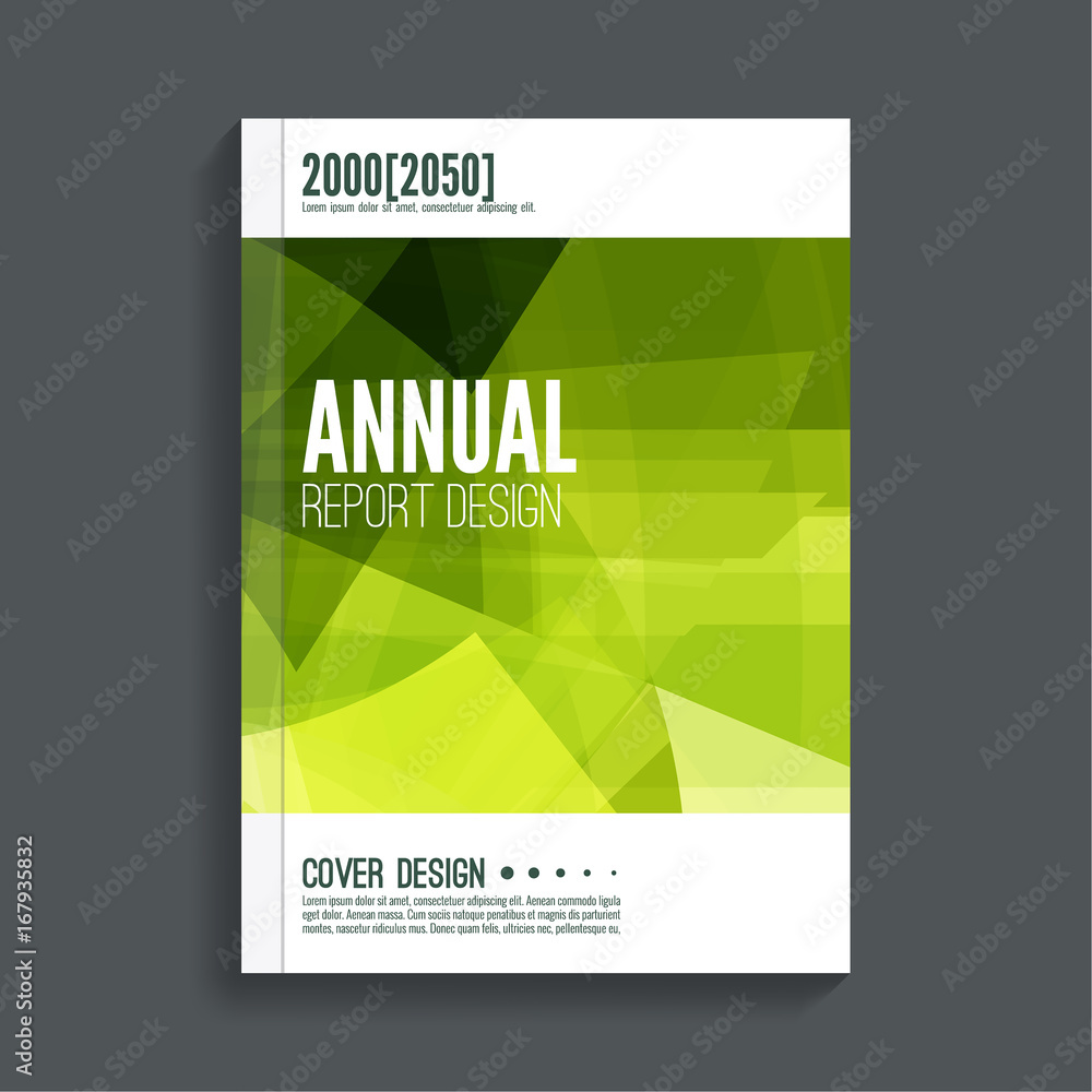 Green Cover for journal, magazine. Leaflet Flyer template A4 size ...
