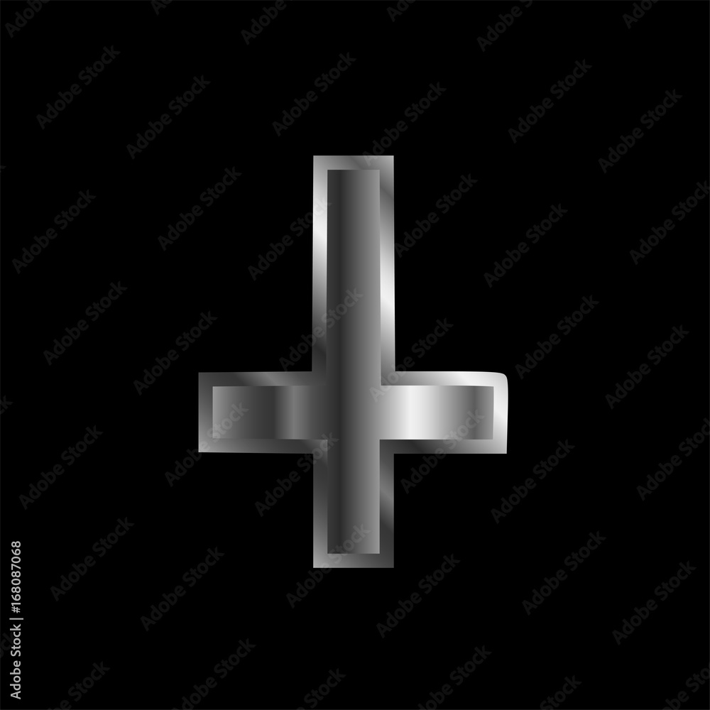 An inverted cross- The Cross of Saint Peter used as an anti-Christian ...