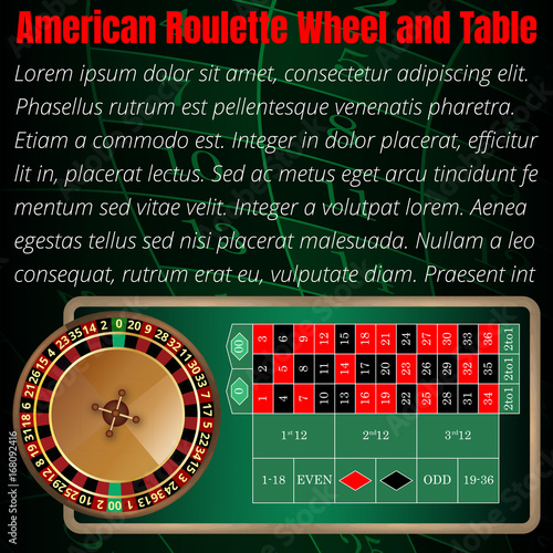 American Roulette Table Layout