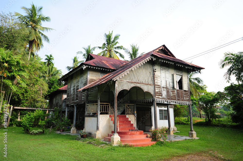 Traditional Malay House, Kuala Kangsar, Perak, Malaysia. Stock Photo ...