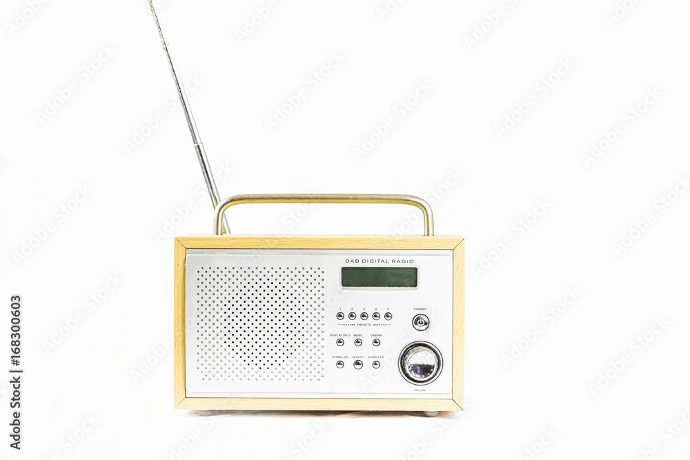 Porable DAB Digital radio front view Stock Photo | Adobe Stock