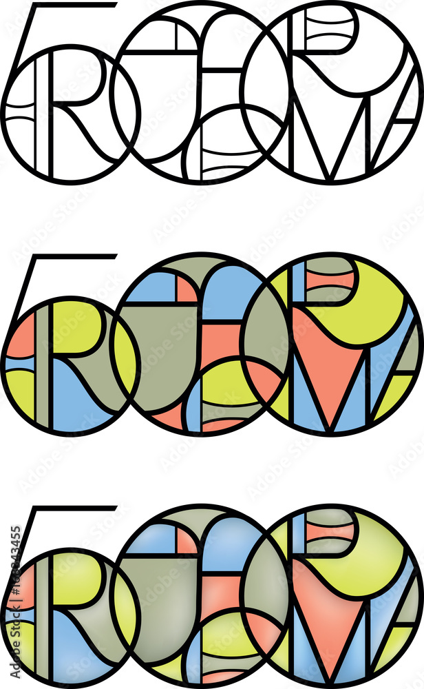 Logo para conmemorar los 500 años de la reforma protestante Stock ...