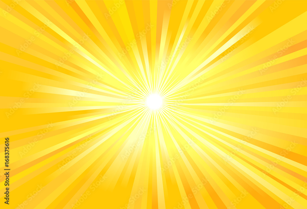 Sun light rays vector image Stock Vector | Adobe Stock
