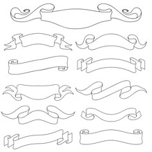 Banner Outline Clipart Free Stock Photo - Public Domain Pictures