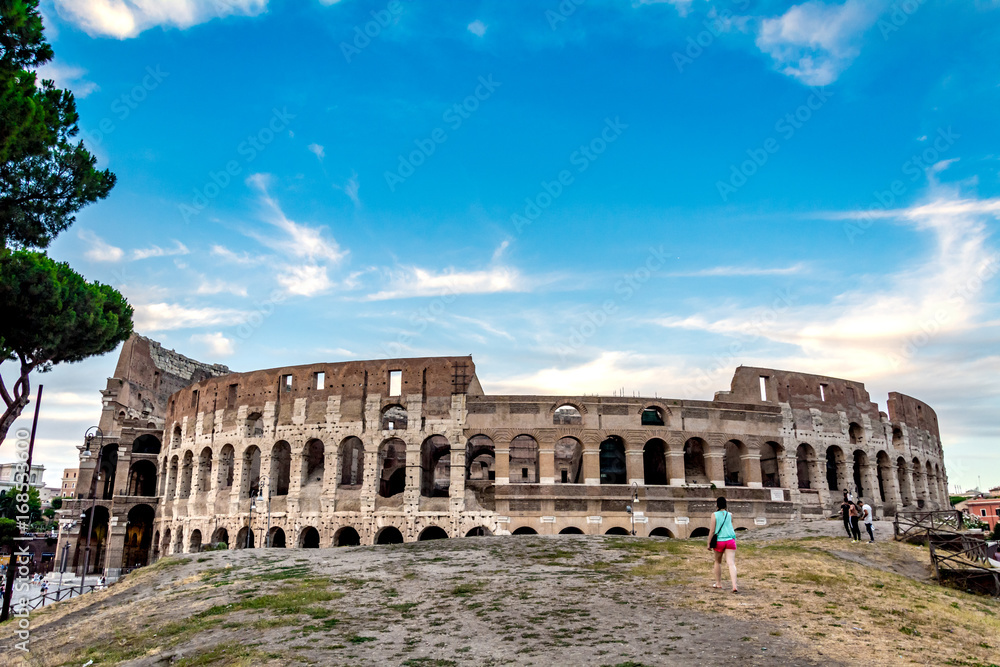 Photo Stock Italian architecture of Rome. Atmospheric city. The ...