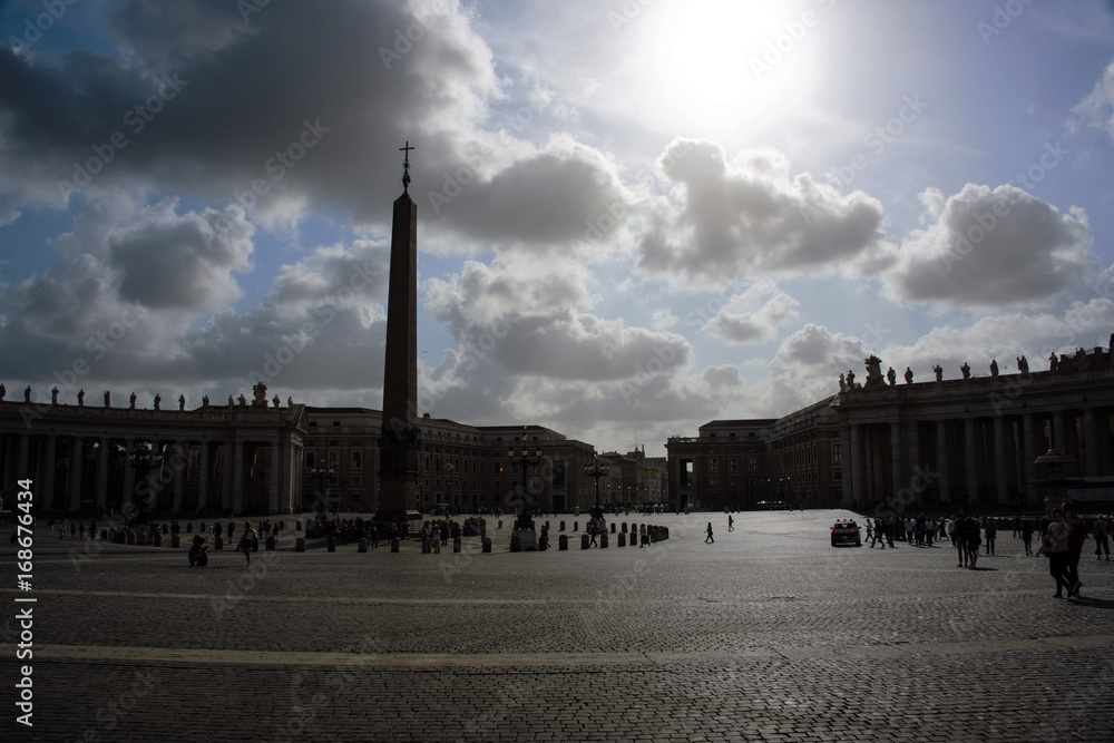Petersplatz Menschenleer Stock Photo | Adobe Stock
