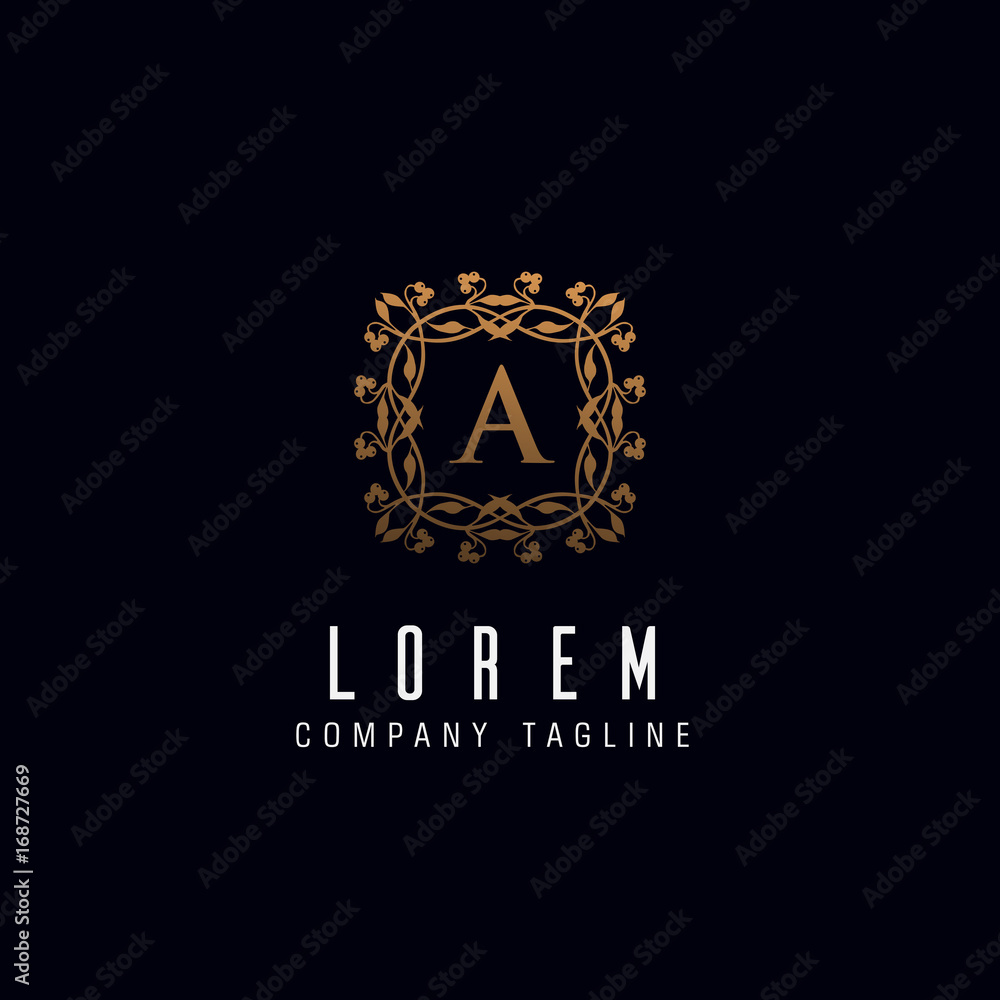 Letter A monogram logo design concept template Stock Vector | Adobe Stock