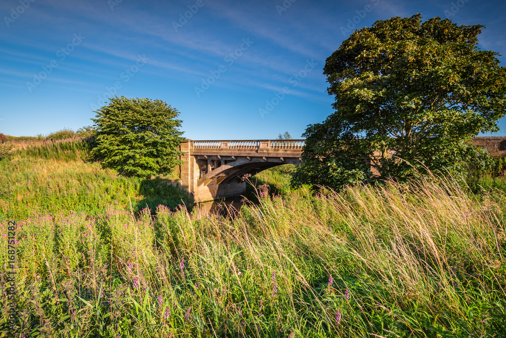 Hawkhill Bridge over River Aln / The Hawkhill Road Bridge crosses the ...