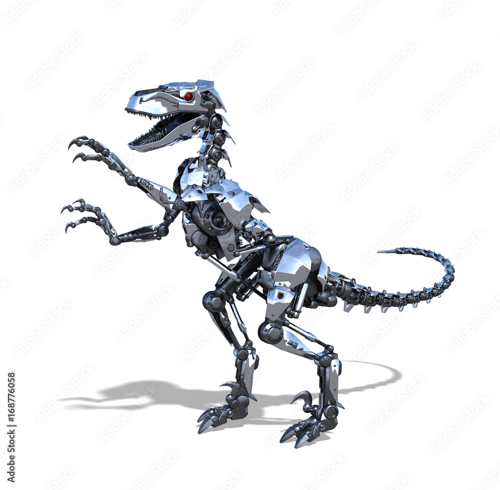 Robot Raptor Dinosaur Stock Illustration | Adobe Stock