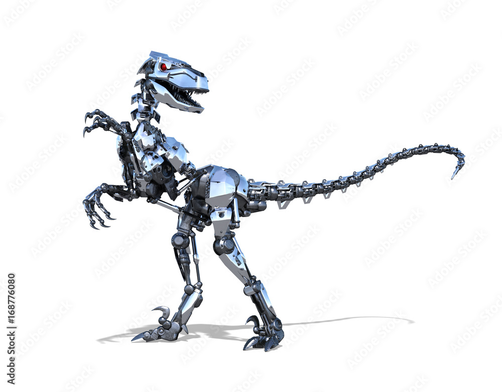 Robot Raptor Dinosaur Stock Illustration | Adobe Stock