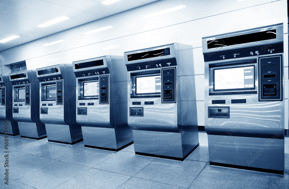Automatic ticket vending machines Stock Photo | Adobe Stock